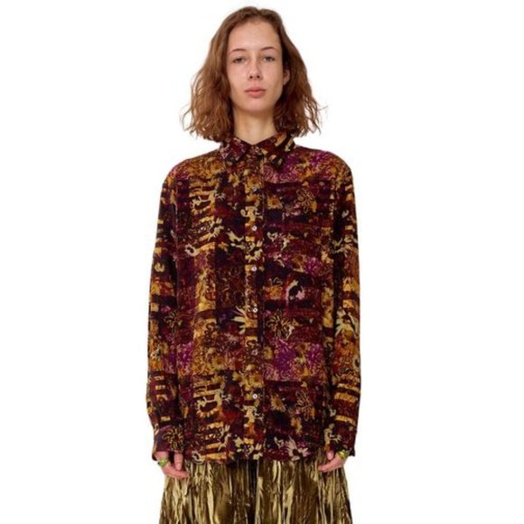 Collina Strada | Tops | Collina Strada Convention Shirt Nwt Maple ...